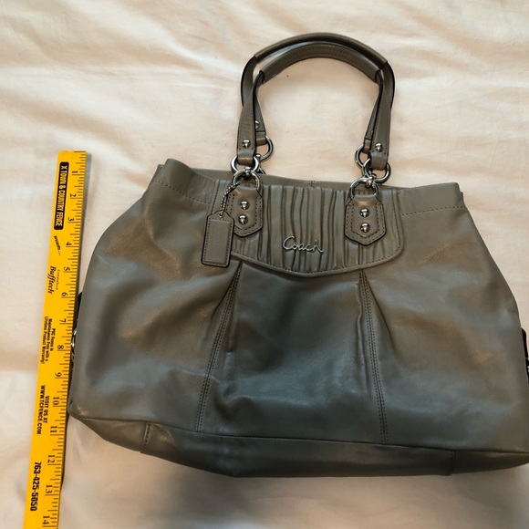 Coach | Bags | Coach Gray Shoulder Bag | Poshmark